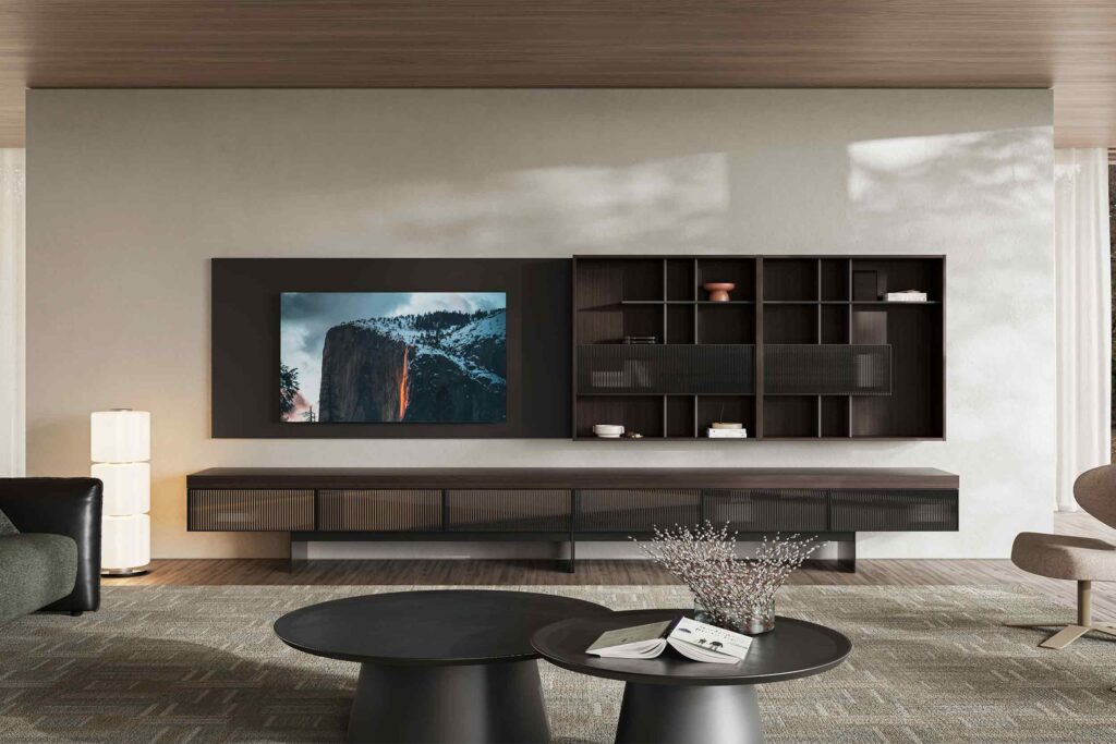 Hiro Walnut Media Unit | Elegant Luxury TV Console